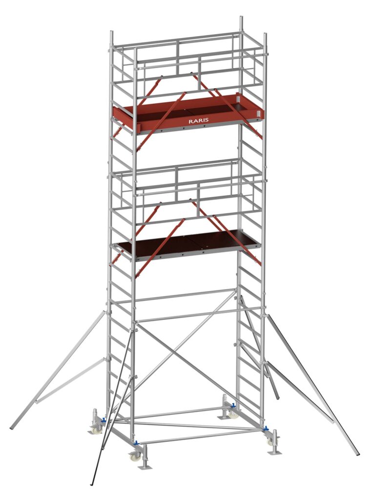 Schele RARIS, profesionale, mobile, din aluminiu, cu suprafata podina 2 ...