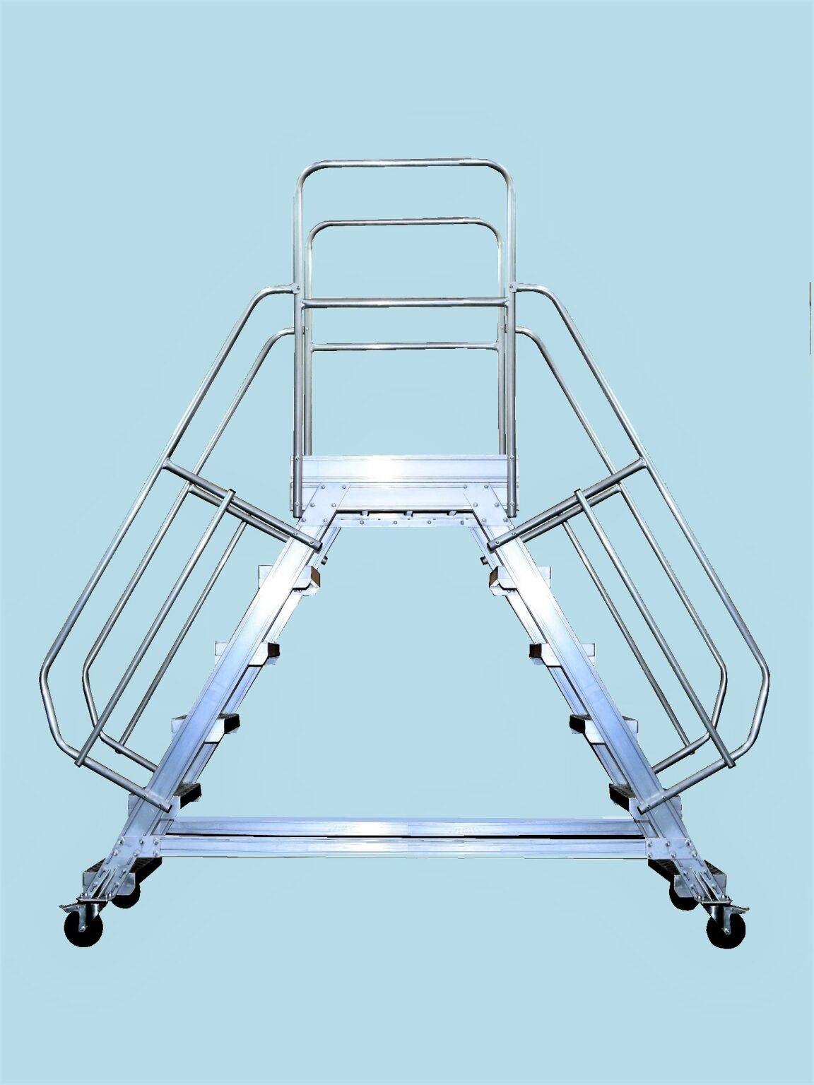 Platforma dubla aluminiu, mobila, cu profile sistem, la 60 grade, Gmax ...